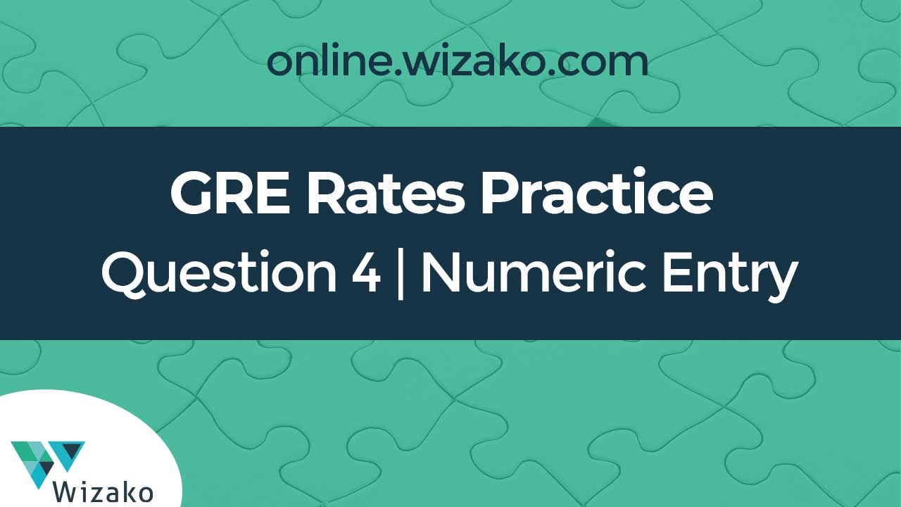 Q4 GRE Rates Practice | How to frame Work Time equations? | GRE ...